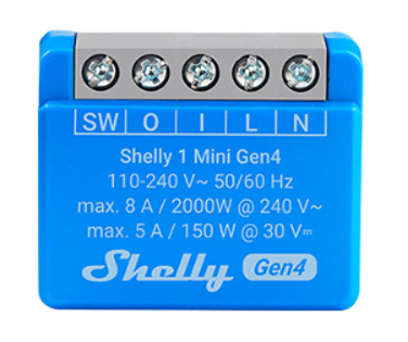 Shelly 1 Mini Gen4 | Smart Relay | YouHome Automation